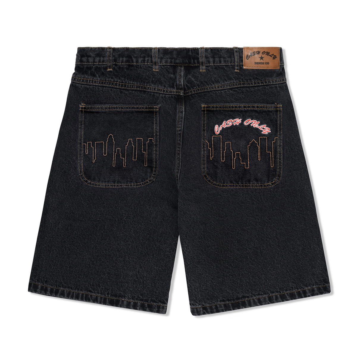 Cash Only Logo Denim Shorts (Washed Black) | Clothes \ Shorts News ...