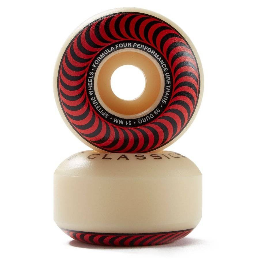 Spitfire Wheels Formula Four 99DU Classic Red | Skateboards \ Wheels ...