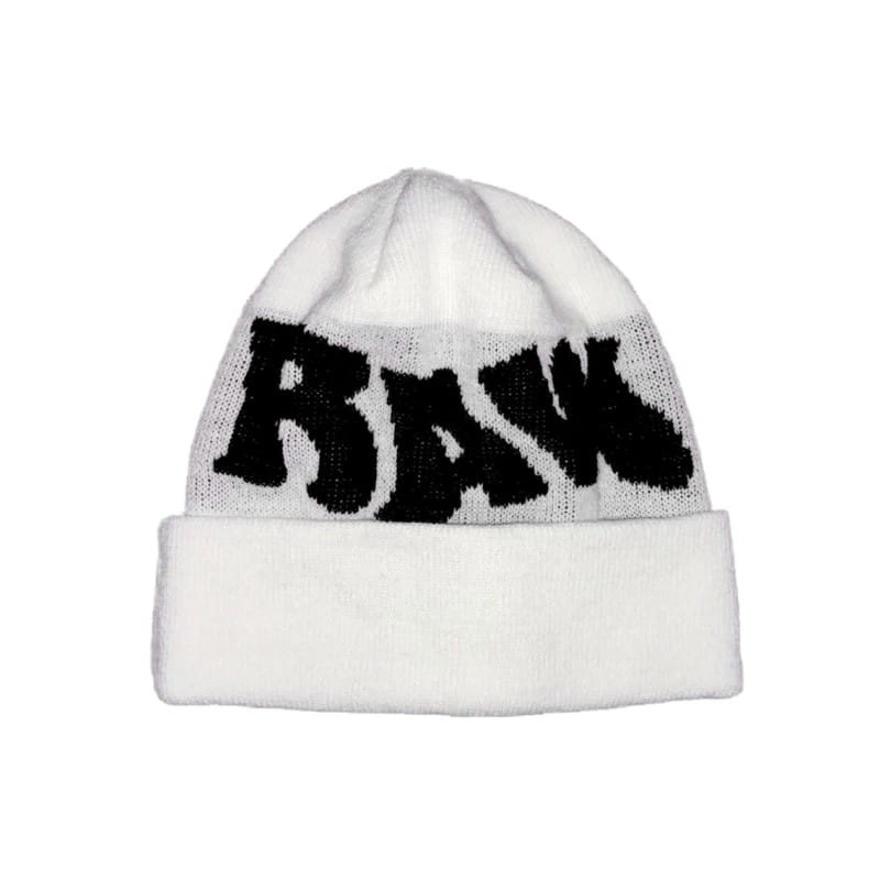 Raw Hide OG Logo Beanie (White/Black) | Clothes \ Cap \ Beanie ALL ...