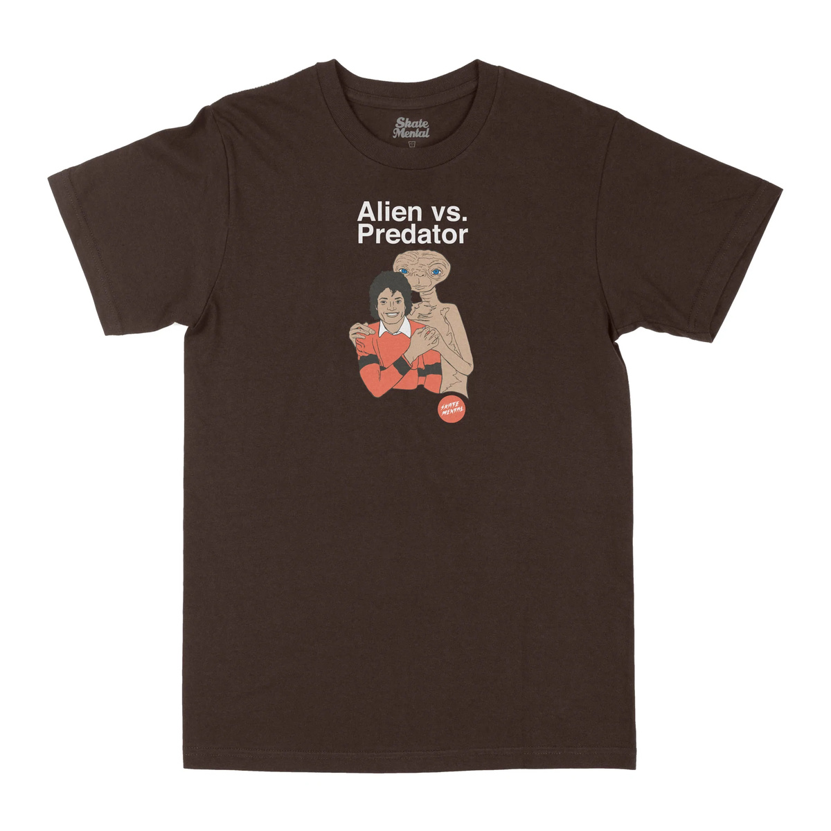 Miniramp Skateshop koszulka Skate Mental Alien vs. Predator Tee (Brown)